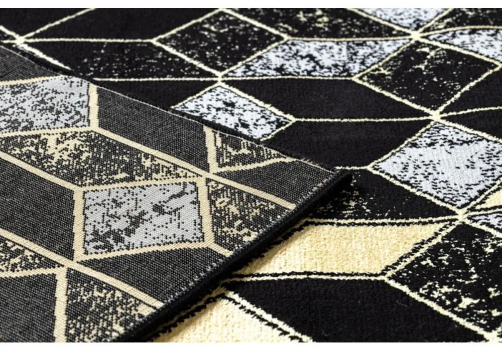 Kusový koberec Jón černý 2 atyp 60x250cm