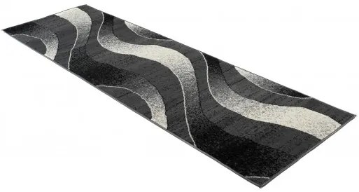 Koberec Běhoun CHEAP K857A tmavě šedý Rozměr: 70x200 cm