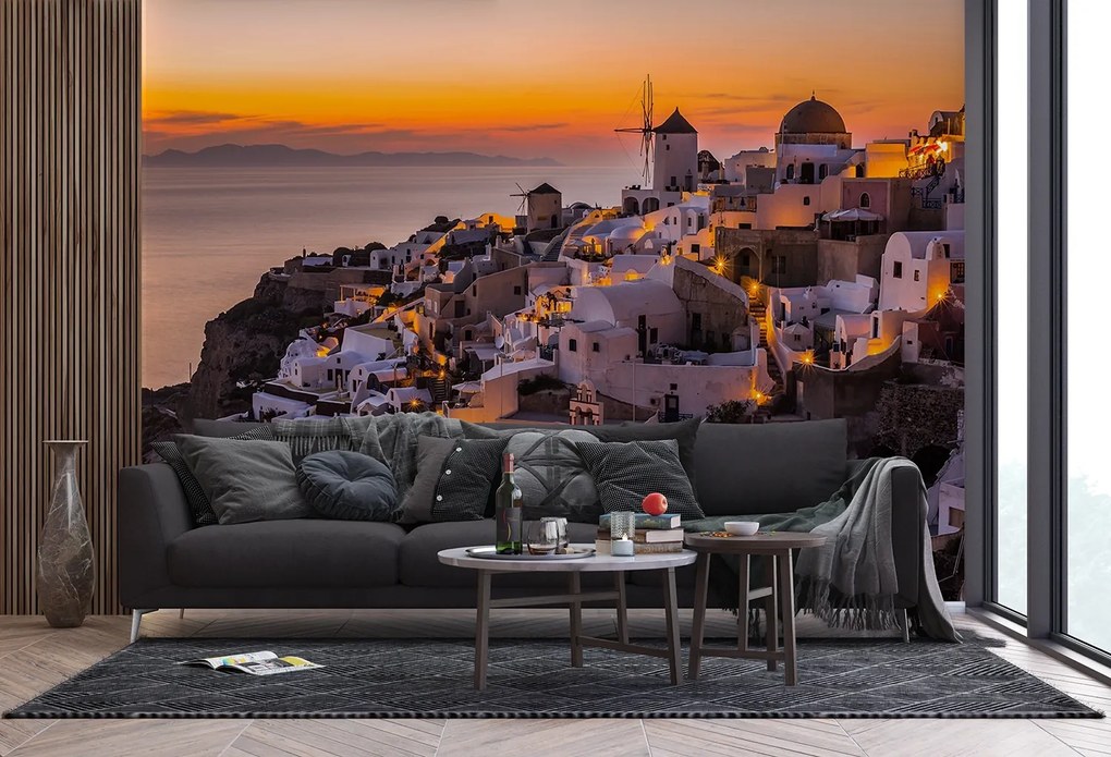 Fototapeta na míru Výhled na Santorini | Vliesová fototapeta na zed' | DFTNXXL3018
