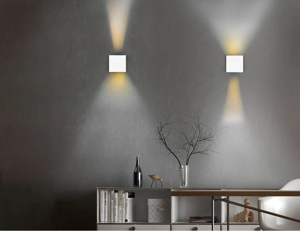 LED nástěnné venkovní svítidlo se senzorem pohybu (výška 10,5 cm) Talent – Reality