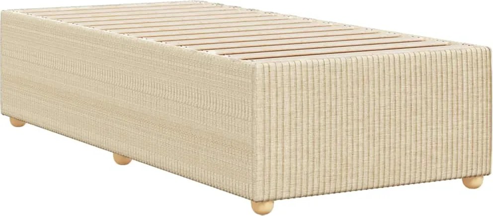 Rám postele bez matrací krémově 90x200 cm textil 3284912