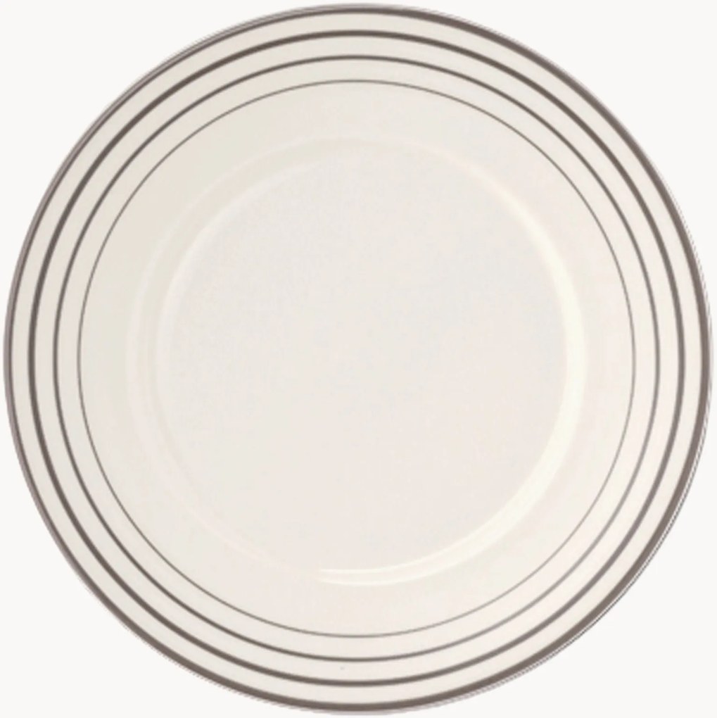 Sada dezertních talířů z kostního porcelánu Metropolitan, 6 dílů