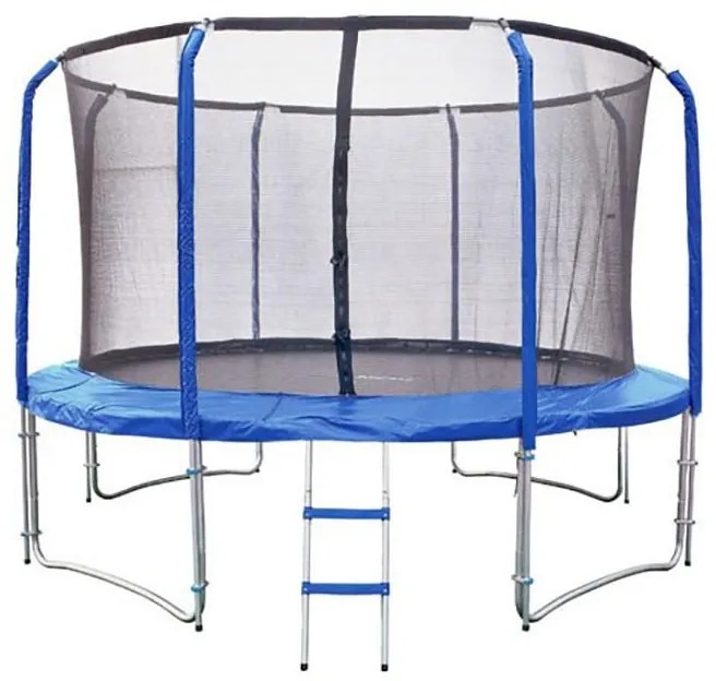 Trampolína SEDCO 244 cm LUX s ochrannou sítí + žebřík modrá