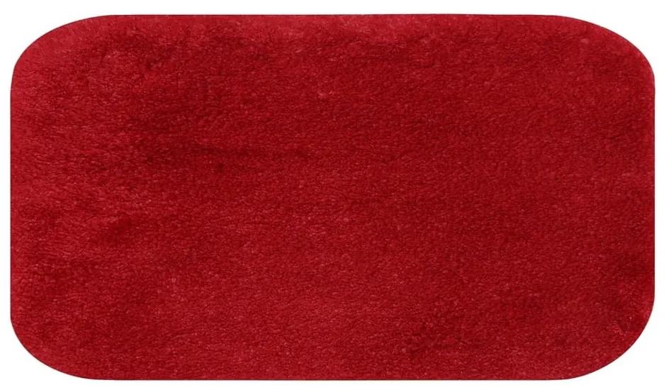 Červená předložka do koupelny Confetti Miami, 80 x 140 cm