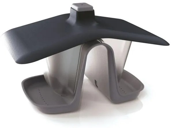 Dvojité krmítko pro ptáčky BirdieMeal 28 cm šedý kámen