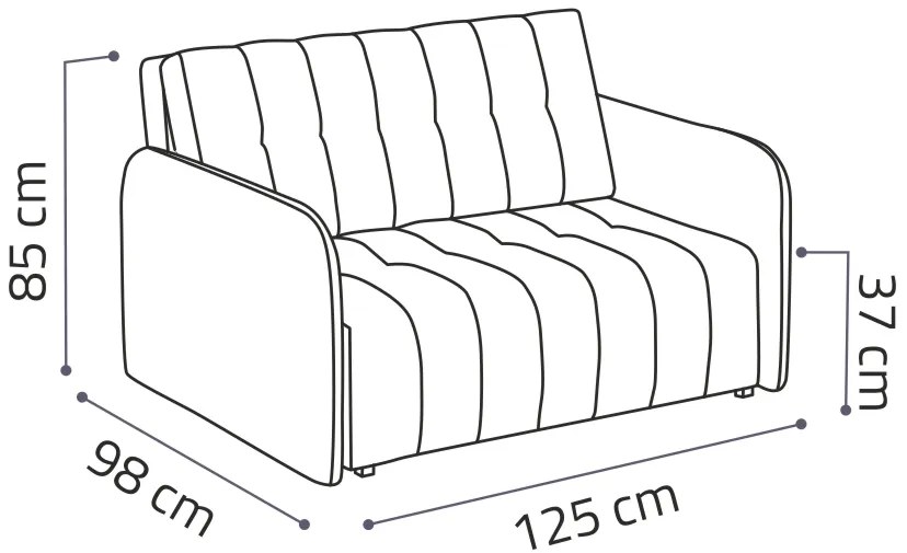 FN Rozkládací křeslo Vivian Grand II - Country 03