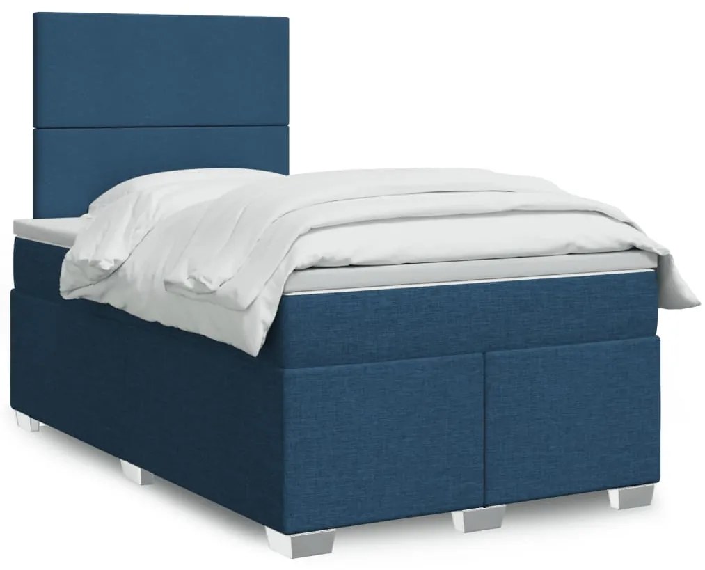 Box spring postel s matrací černá 120x190 cm textil 3292726