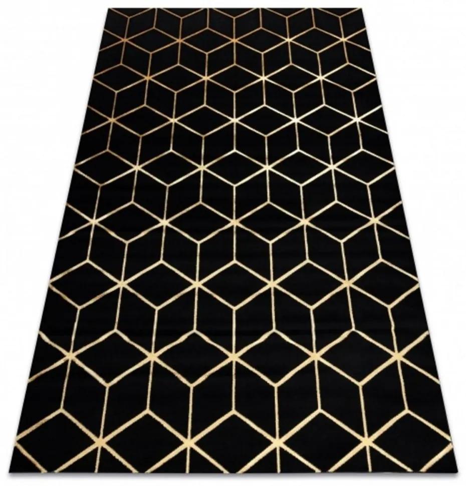 Kusový koberec Jón černý 70x300cm