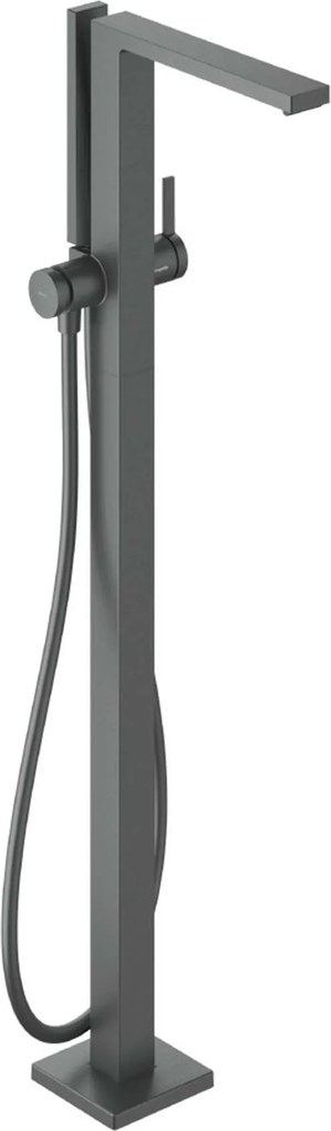 Hansgrohe Tecturis E - Vanová baterie do podlahy, kartáčovaný černý chrom 73445340