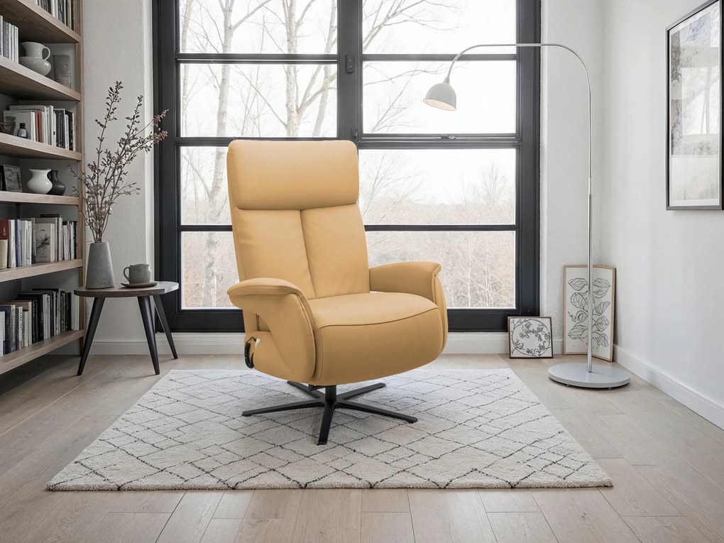 XXXLutz RELAXAČNÍ KŘESLO, kůže, curry žlutá Sit & More - Online Only křesla & taburety - 00014402868Z