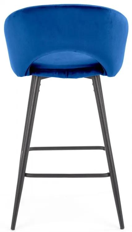 Barová židle Ivy6 tmavě modrá
