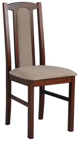 Drewmix jídelní sestava DX 11 odstín dřeva (židle + nohy stolu) bílá, odstín lamina (deska stolu) grandson, potahový materiál látka s doplatkem