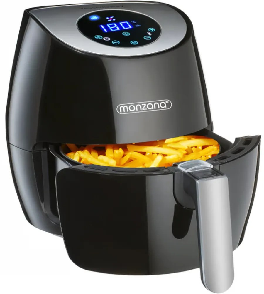 Monzana Horkovzdušná fritéza FRY, 1500W, 3,6l, černá