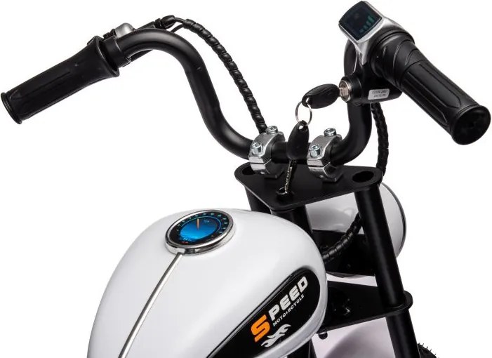 LEAN CARS Elektrická motorka A9902 36V bílá