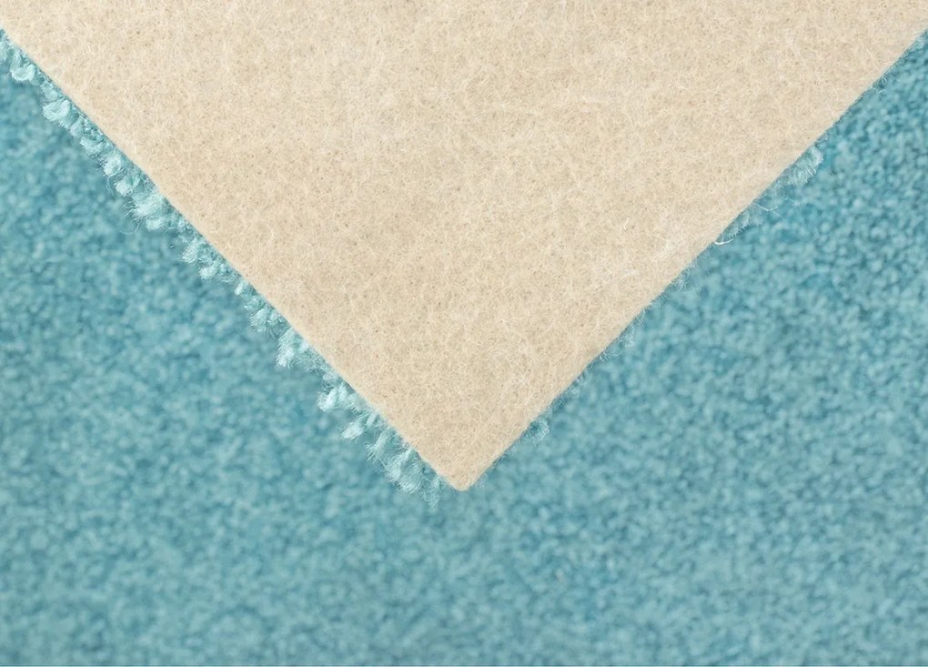Condor Carpets, Metrážový koberec Carousel 82, na míru, šíře 4m, modrá, filc, dětský pokoj