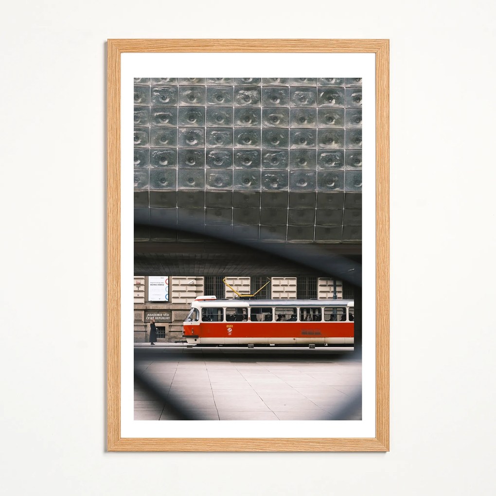 Kristýna Mládková | Tramvaj u Národního divadla Rám: Černý, Velikost: 40 x 30 cm