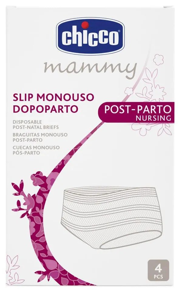 Chicco Kalhotky po porodu síťované elastické 4 ks