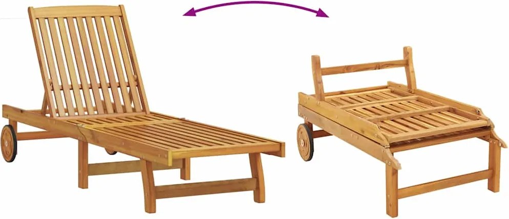 Slunečník 2 ks Masivní akátové dřevo Hnědá 3325196