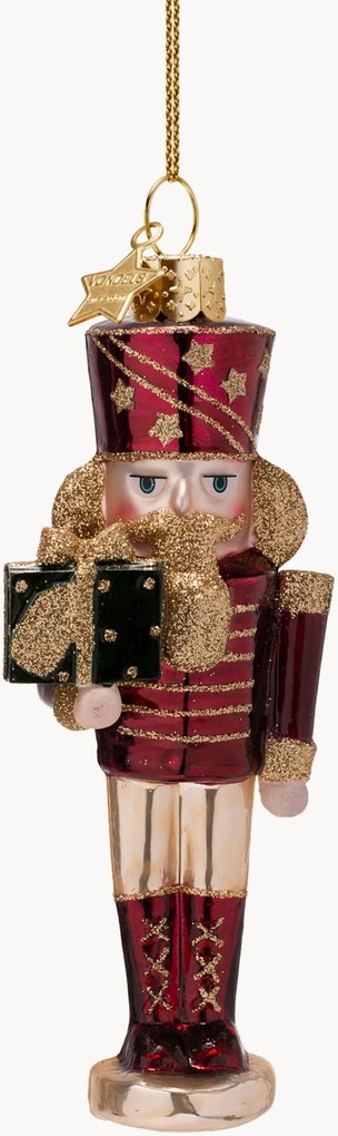 Ručně foukaná vánoční ozdoba Nutcracker