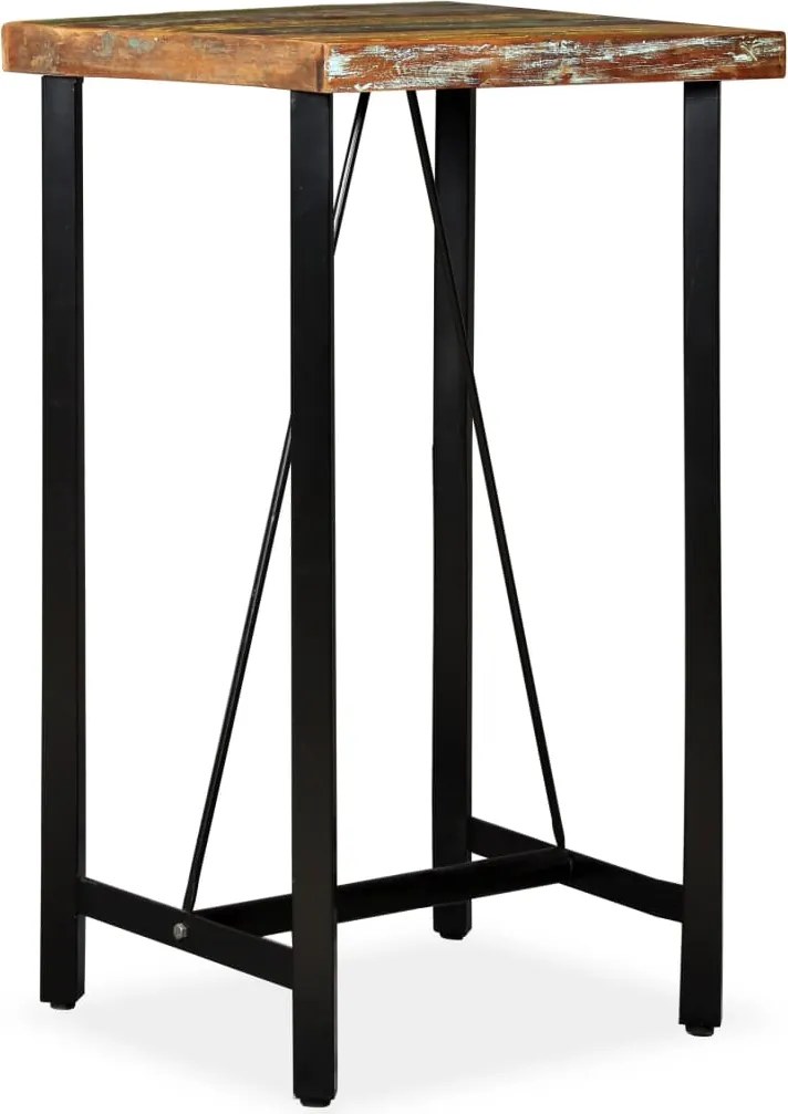 Barový stůl masivní recyklované dřevo 60 x 60 x 107 cm 245439