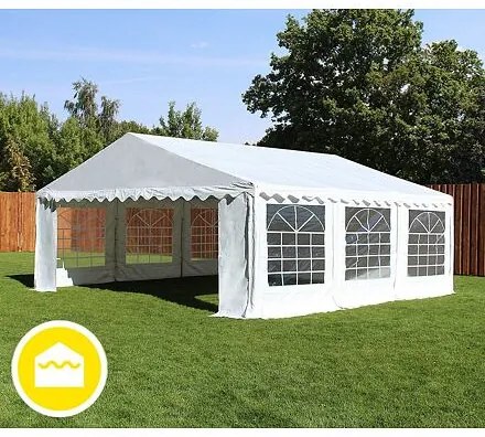 Párty stan 5x6m - PVC PREMIUM Ohnivzdorný Barva: Bílá