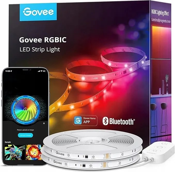 Govee Rgbic Led Pásek 2x10M Dálkově Ovládaná Synchronizace Hudby