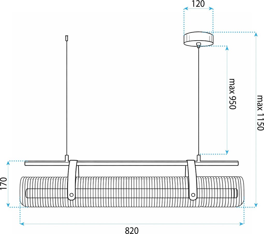 Toolight Rea, Stropní svítidlo LED APP1796-CP Brush Gold, OSW-56300