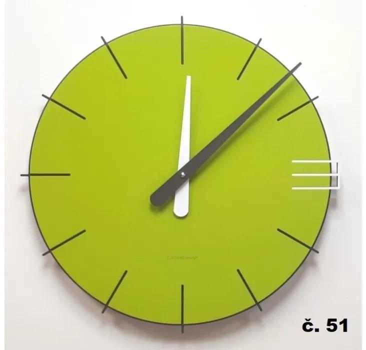 Designové hodiny 10-019 CalleaDesign Mike 42cm (více barevných verzí) Barva stříbrná-2 - RAL9006