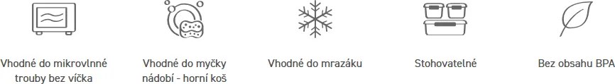 Set svačinového boxu s lahví - Svačinový box Ribbon 1,1 l a láhev Swift 480 ml, mix barev - SISTEMA Barva krabiček SISTEMA: Modrá