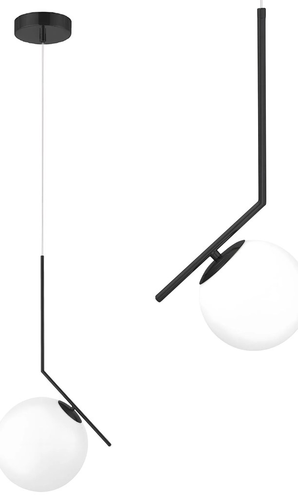Toolight Závěsné osvětlení Modern D15 G107-1W černé
