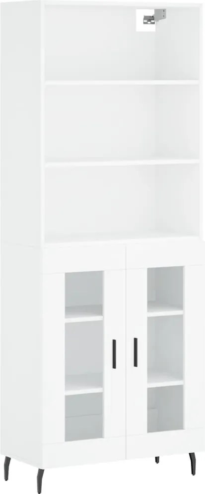 Skříň highboard bílá 69,5 x 34 x 180 cm kompozitní dřevo 3189333