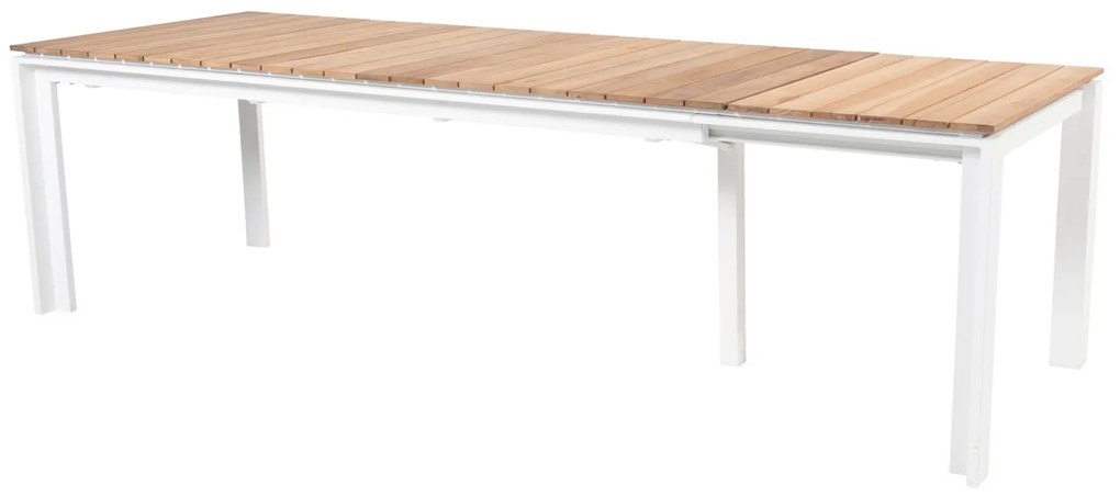 Optimum Teak roztahovací jídelní stůl bílý 220-340 cm