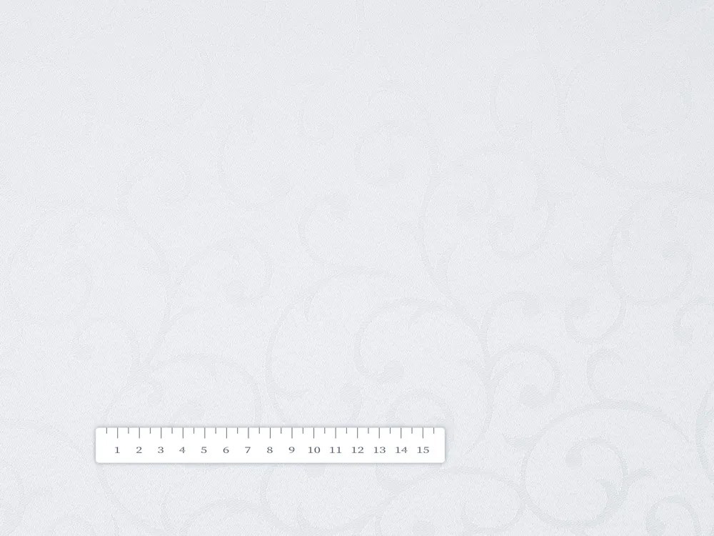 Biante Dekorační povlak na polštář TF-040 Zámecký vzor - studená bílá 35 x 45 cm