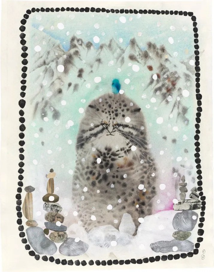 Filip Pošivač | Horský kocour Rám: Černý, Velikost: 70 x 50 cm