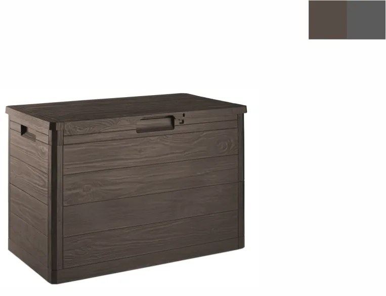 TOOMAX Zahradní box - WOODYS, 160 l Barva: hnědá