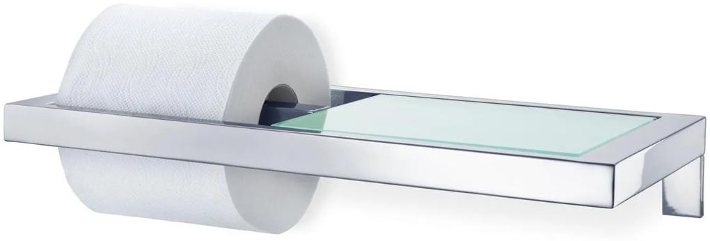 Držák na toaletní papír MENOTO leštěný nerez/sklo BLOMUS