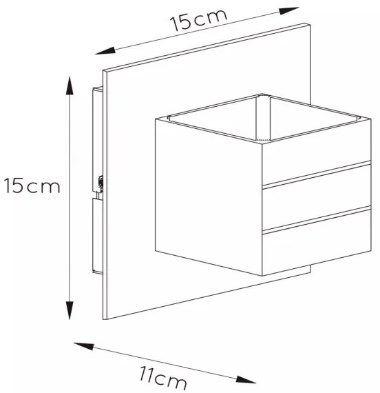 Lucide 17282/11/12 - Nástěnné svítidlo BOK 1xG9/40W/230V
