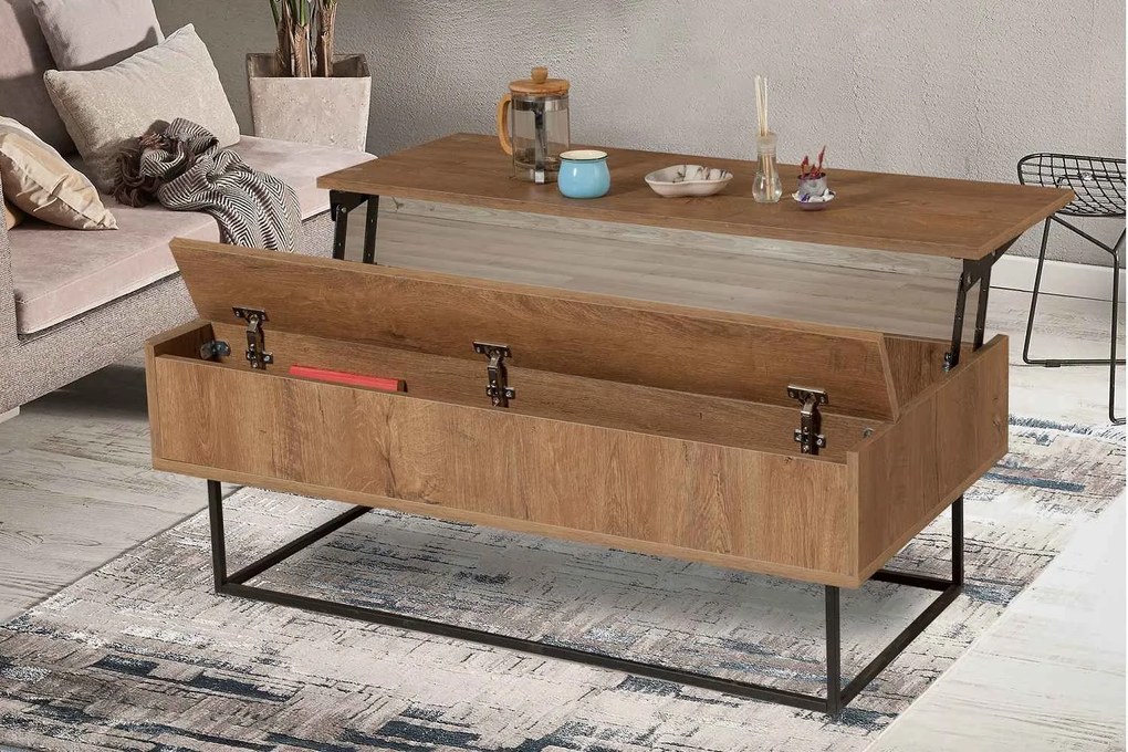 Designový konferenční stolek Gabryle 120 cm vzor ořech