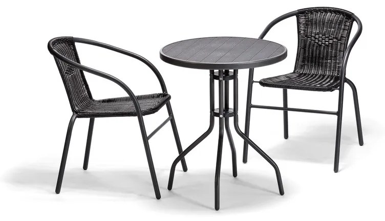 Zahradní balkonový bistro set NINA 3dílný