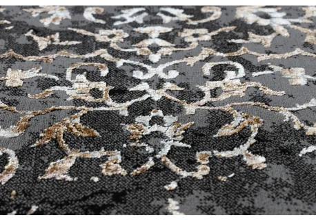 Moderní koberec DE LUXE 2080 ornament vintage Strukturální šedá velikost 140x190 cm | krásné koberce cz