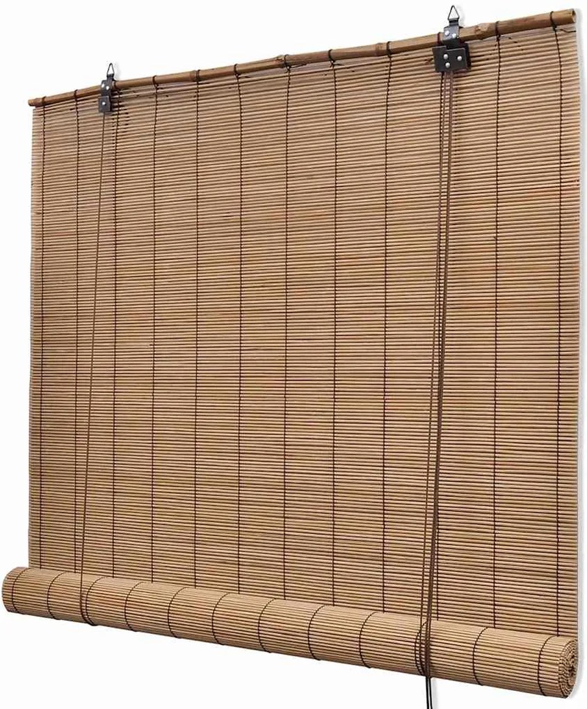 Zatemňovací rolety z bambusu 2 ks 150 x 220 cm hnědé 3057521