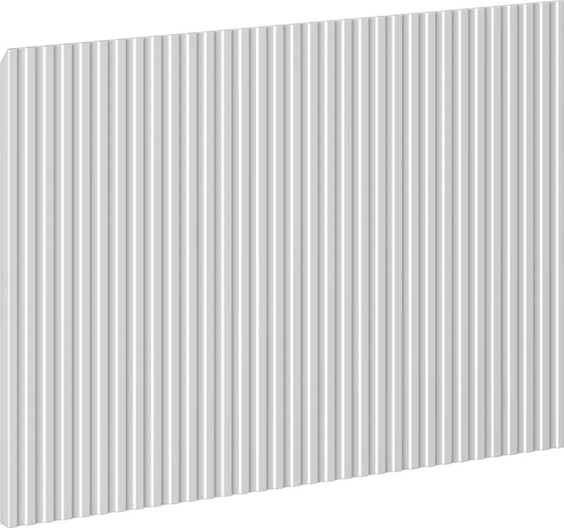 Mexen Mexen, Rýhované čelo pro korpus koupelnové skříňky 40 x 43,5 cm, matná šedá, 91A20-0400-470-1-62
