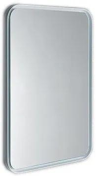 Sapho, FLOAT LED podsvícené zaoblené zrcadlo v rámu 600x800mm, bílá, 22572