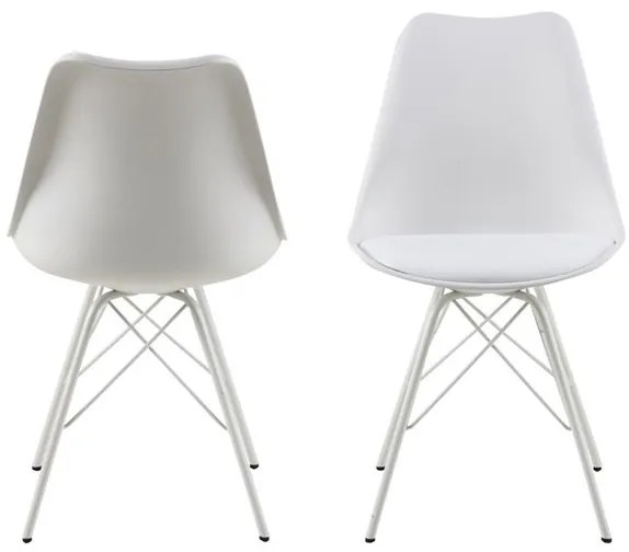 Designová židle Nasia bílá