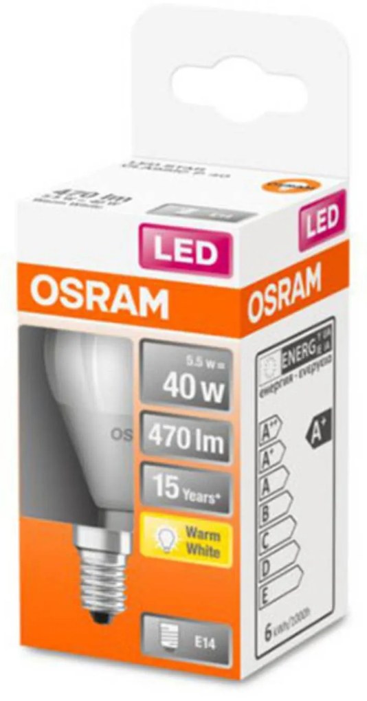 Kapkové svítidlo OSRAM LED E14 4,9W 827 Star, matné