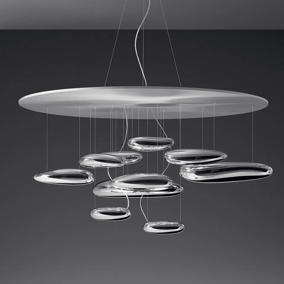 Artemide 1367110A Mercury sospensione LED, závěsné designové svítidlo, 2x31W LED, prům. 110cm