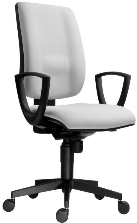 ANTARES 1380 SYN FLUTE - Kancelářská židle  - koženka bílá
