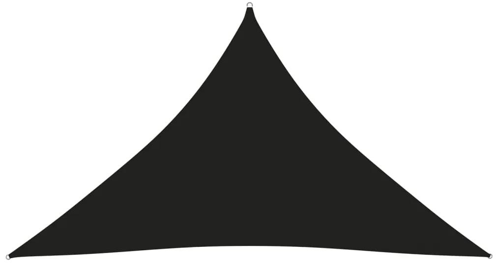 vidaXL Stínící plachta oxfordská látka trojúhelník 3x3x4,24 m černá
