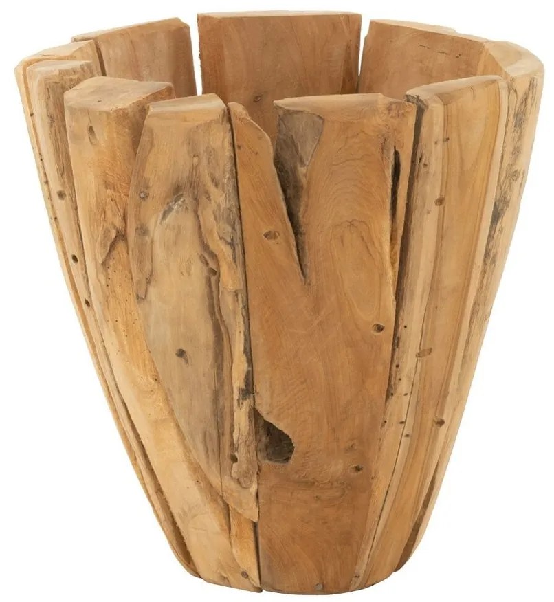 Dřevěný obal na květináč z teakového dřeva Jack M - Ø 35*40 cm