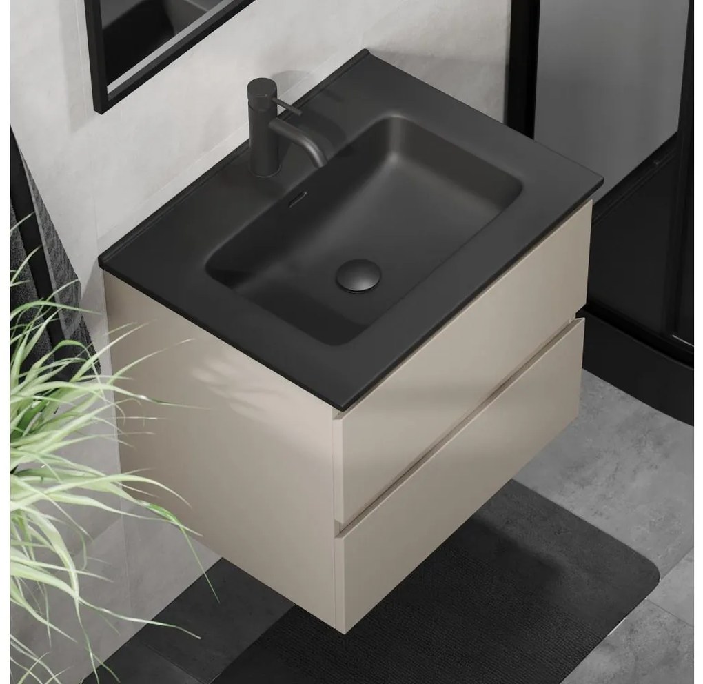 BATH DELUXE Koupelnová skříňka s umyvadlem CONOR 61 cm marakesh/černá BT0094+BT0126